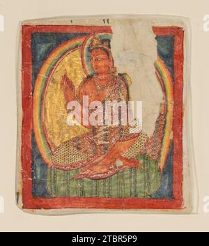 Fragment of a Prajnaparamita Sutra manuscript folio Unidentified 12th ...