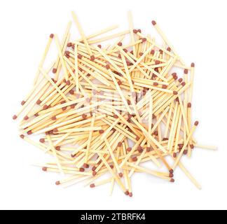 pile of matches isolated on white Stock Photo - Alamy