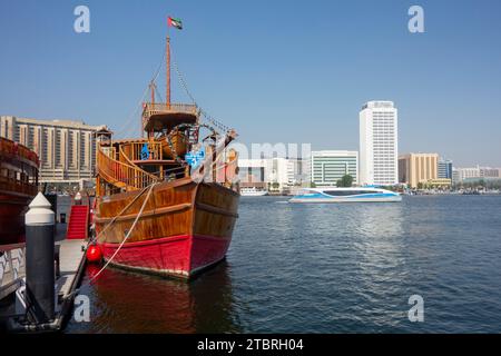 Dubai - Traditional arabic Dhow outside the Dubai Museum United Arab ...