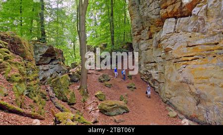Devil's Gorge on the Ferschweiler Plateau, Southern Eifel Nature Park ...