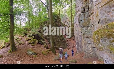 Devil's Gorge on the Ferschweiler Plateau, Southern Eifel Nature Park ...