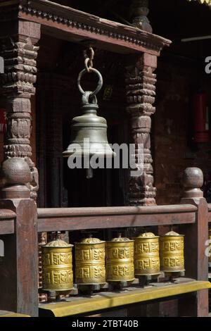 Prayer wheels, Golden Temple, Hiranya Varna Mahavihar, Patan, Nepal ...