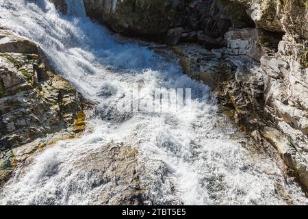 Gastein Waterfall, 340 m, detail, Gasteiner Ache, Bad Gastein, Gastein ...