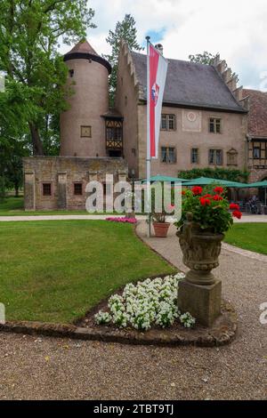 Aschach Castle in the municipality of Aschach, a district of Bad ...