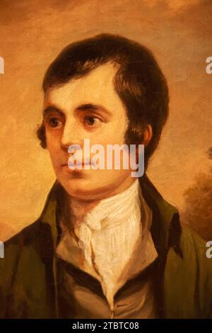Portrait of Robert Burns by Alexander Nasmyth dated 1821 Stock Photo ...