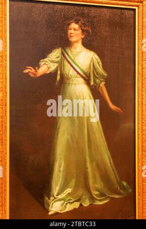 Dame Christabel Pankhurst (1880-1958), British suffragette, co-founder ...