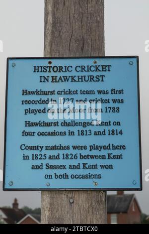 England, Kent, Hawkhurst Village, Village Sign Stock Photo - Alamy