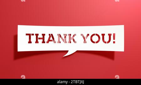 Red Speech Bubble , This is a 3d rendered computer generated image ...