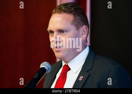 Ithaca, NY, USA. 08th Dec, 2023. Cornell Big Red head coach Dan ...