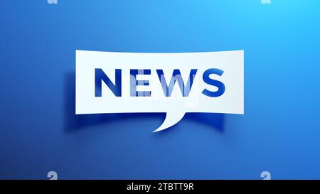 News concept: IT News on Paper background Stock Photo - Alamy