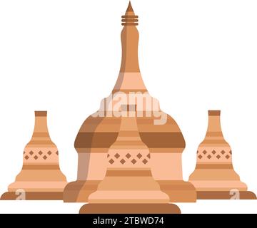 myanmar bagan temple vector isolated Stock Vector Image & Art - Alamy