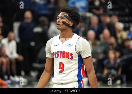 Detroit Pistons forward Ausar Thompson (9) during an NBA basketball ...