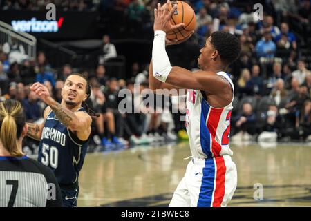 Detroit Pistons' Jaden Ivey shoots during the first half of an NBA ...