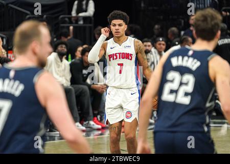 Orlando, Florida, USA, December 8, Detroit Pistons guard Cade ...