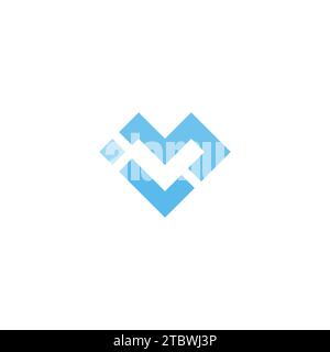 letter ml blue diamond shape logo vector Stock Vector Image & Art - Alamy