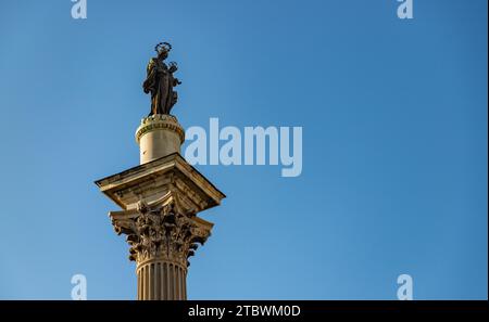 A picture of the top of the Column of Peace Stock Photo - Alamy