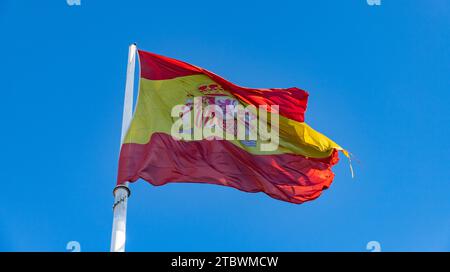 A picture of the Spanish flag Stock Photo - Alamy