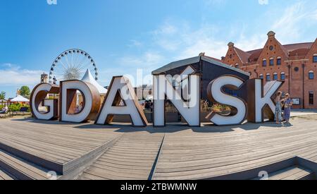 A picture of the large Gdansk sign Stock Photo - Alamy