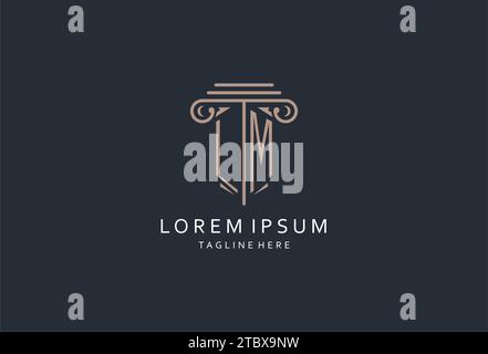 LTM logo. LTM letter. LTM letter logo design. Initials LTM logo linked ...