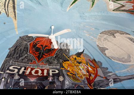 Pjerin Mark Gjeka's tattoo studio in bunker. Tattoo studio converted ...