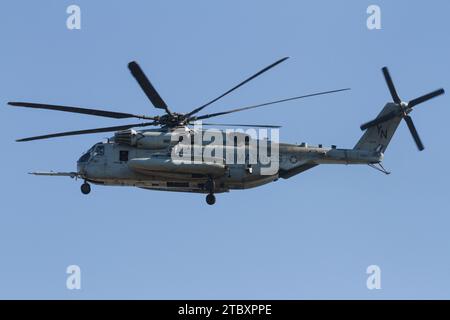 A Sikorsky CH53E Super Stallion Helicopter with the USMC Marine Heavy ...