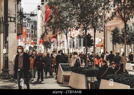 ISTANBUL, TURKEY - OCTOBER 18, 2020: Undefined athlete competing in ...