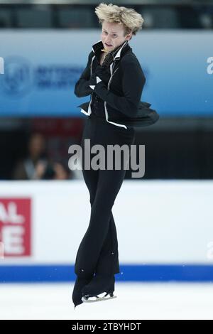 Ilia Malinin of the United States performs in the men's short program ...
