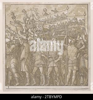 The Triumph of Julius Caesar: Soldiers Carrying Banners and Standards ...
