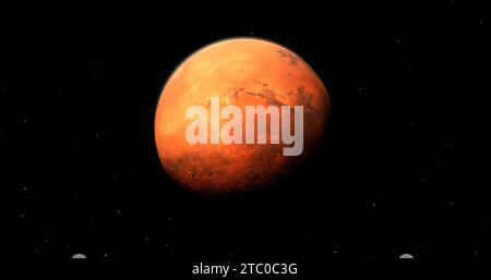 Red planet Mars in outer space. Space exploration Stock Photo - Alamy