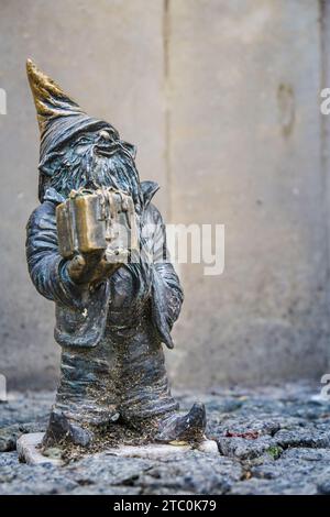 Wrocław, poland - 08 December 2023: one of Iconic Wrocław Dwarfs are a tourist attraction spread ...