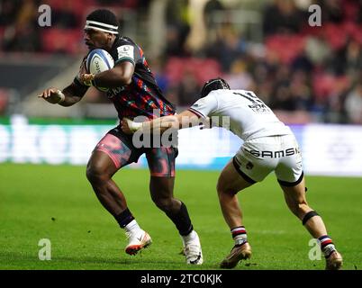 Bristol Bears' Kalaveti Ravouvou is tackled by Connacht Rugby's Andrew ...