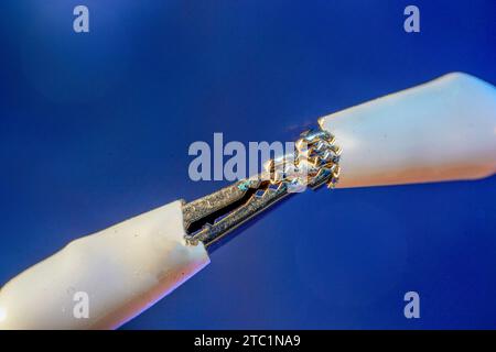 Electric wire and smoke is meant to symbolize blown insulation or ...