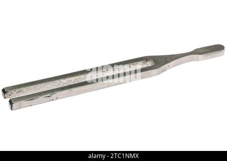 vintage tuning fork isolated on white background Stock Photo - Alamy