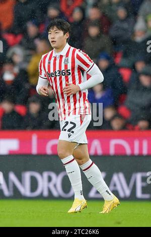 Bae Jun-Ho 22# of Stoke City Football Club, during the Sky Bet ...