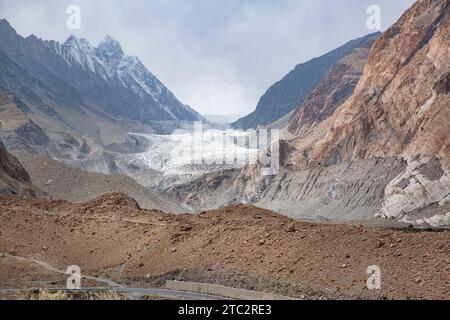 Passu glacier beautiful view, Gojal valley in upper Hunza of the Gilgit ...