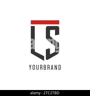 LS initial gaming logo with shield and star style design inspiration ...