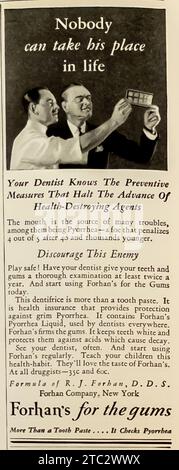 1927 Forhan's toothpaste for the gums ad Stock Photo - Alamy