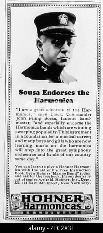 Hohner harmonica advertisement Stock Photo - Alamy