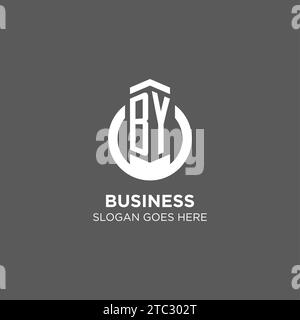 Initial IF circle round line logo, abstract company logo design ideas vector graphic Stock ...