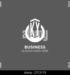 KY circle monogram logo design ideas Stock Vector Image & Art - Alamy