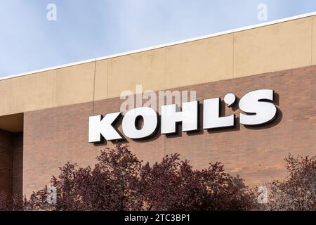 Close up of Kohl's store sign on the building in Salt Lake City, Utah ...