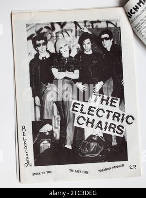 The Electric Chairs. Punk rock band. Photographed at the marquee club ...
