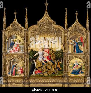 Nativity of Jesus Holy Family annunciation to the shepherds Gentile da ...