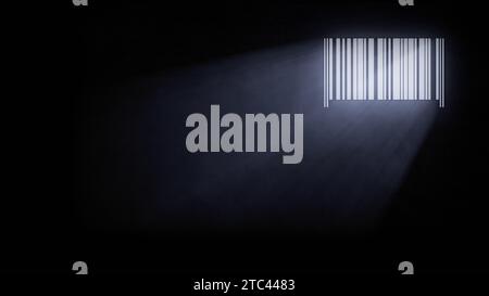 Code data with light rays concept Stock Photo - Alamy