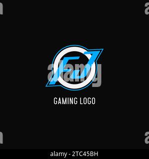 Initial Letter Logo Fj Logo Line Design Template Vector Stock Vector ...