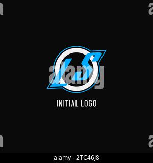 LS monogram esport logo design with cool shape concept in vector Stock ...
