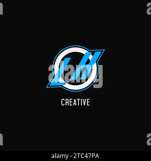 LX initial esport logo with simple shield design style vector graphic ...