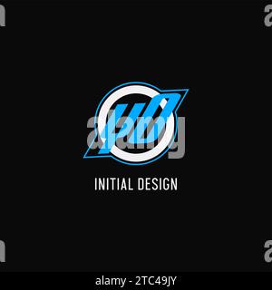 YO initial esport logo with simple shield design style vector graphic Stock Vector Image & Art ...