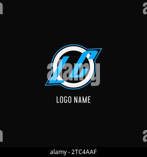 LC initial esport logo with simple shield design style vector graphic ...