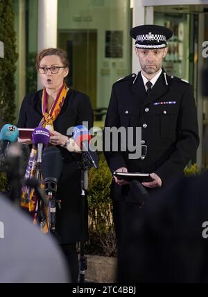 Assistant Chief Constable Peter Lawson (right) of Lancashire Police ...